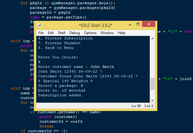 Fitness Club Management System in Python Free Source Code | SourceCodester